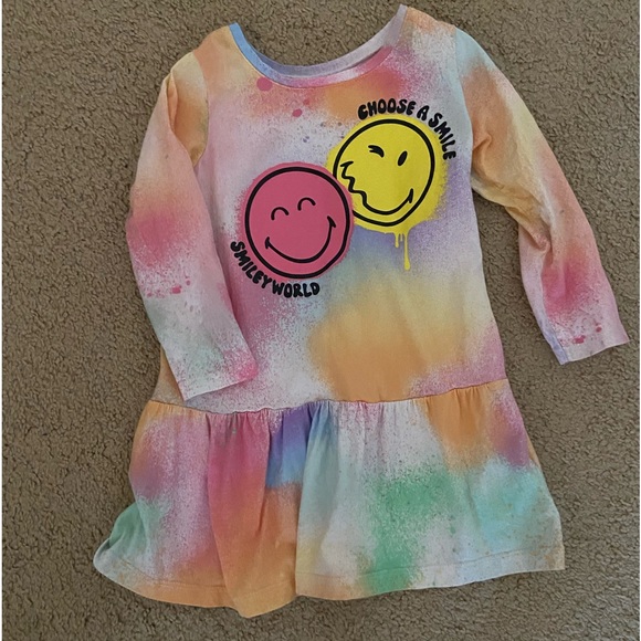 H&M | Dresses | Hm Smiley World Rainbow Drop Waist Dress | Poshmark